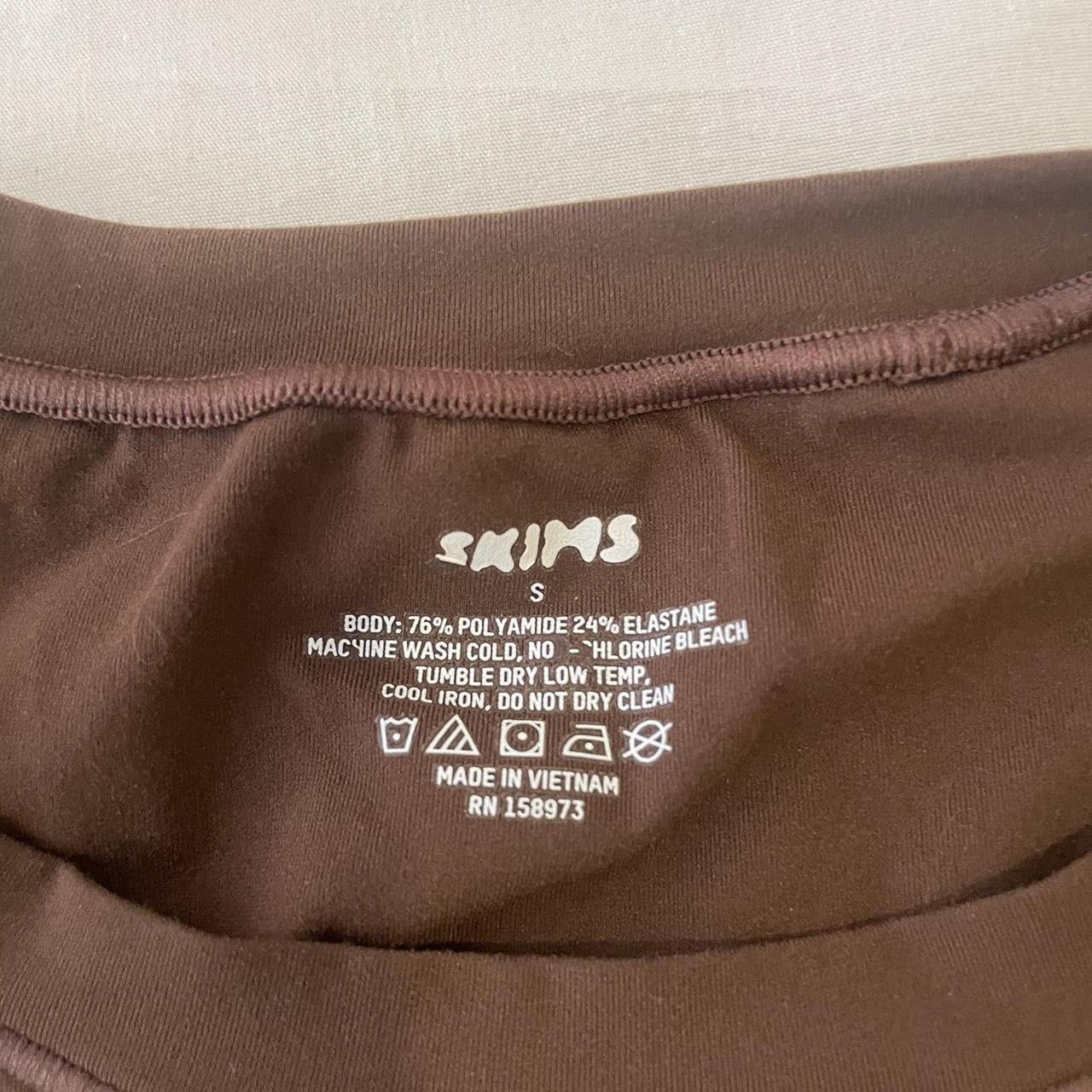 SKIMS Fits Everybody Crew Neck Long Sleeve Dress in... - Depop