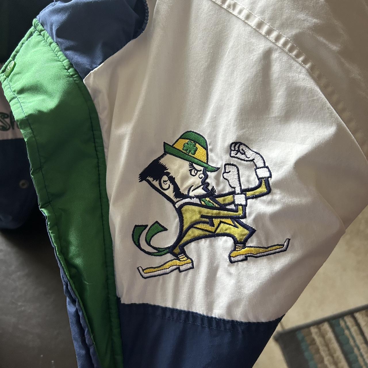 Notre Dame Pro Player vintage jacket men’s XL green... - Depop