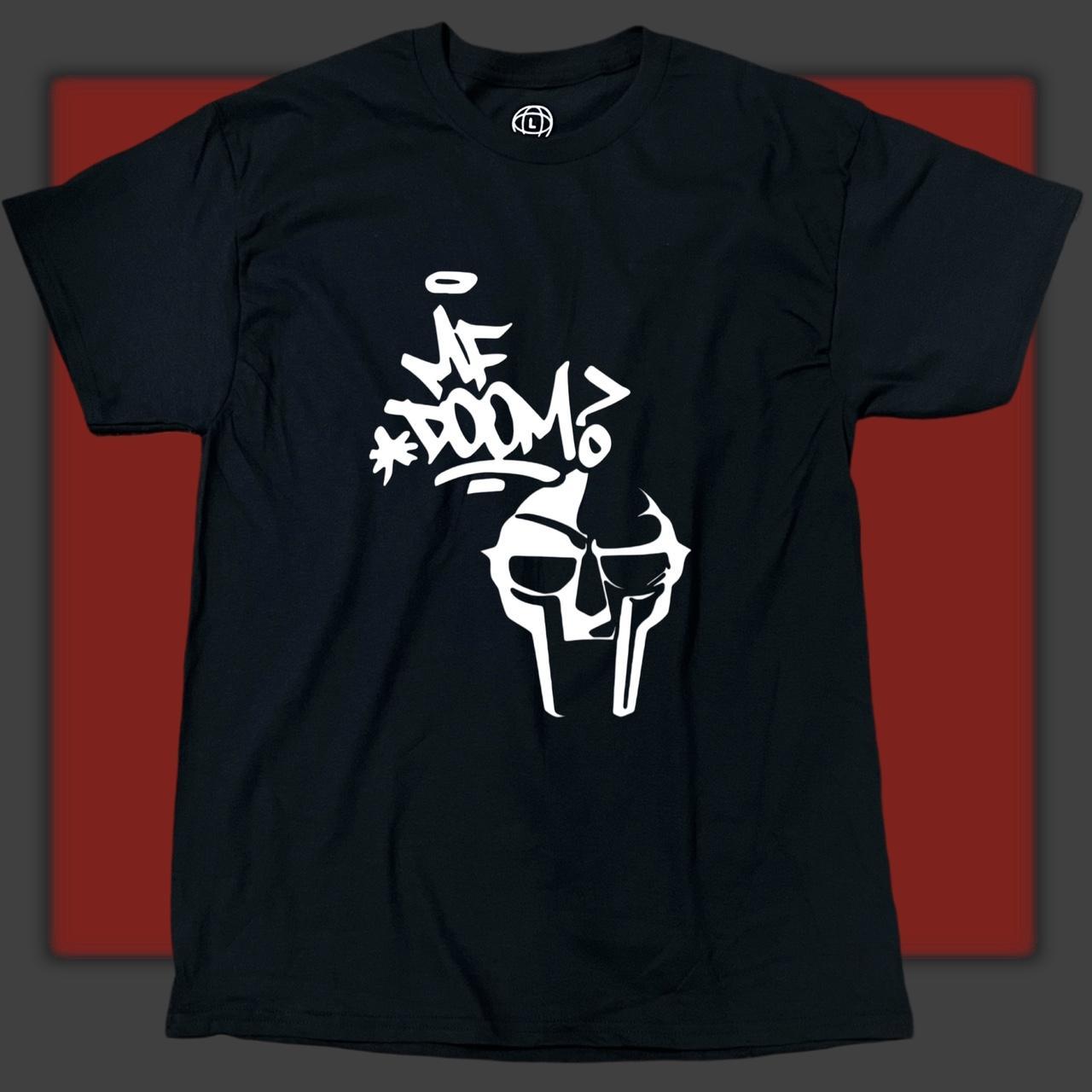 MF DOOM T-SHIRT - Men’s - Cotton - Black #MF Doom... - Depop