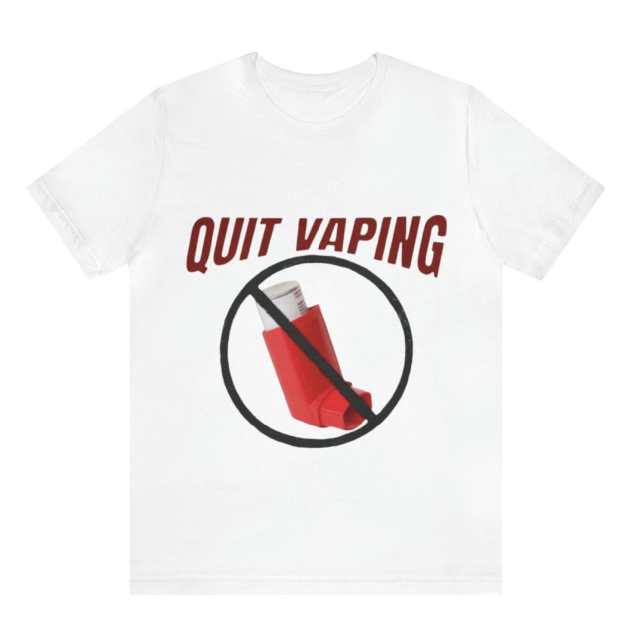 Quit Vaping T-shirt- Brand New- FREE... - Depop