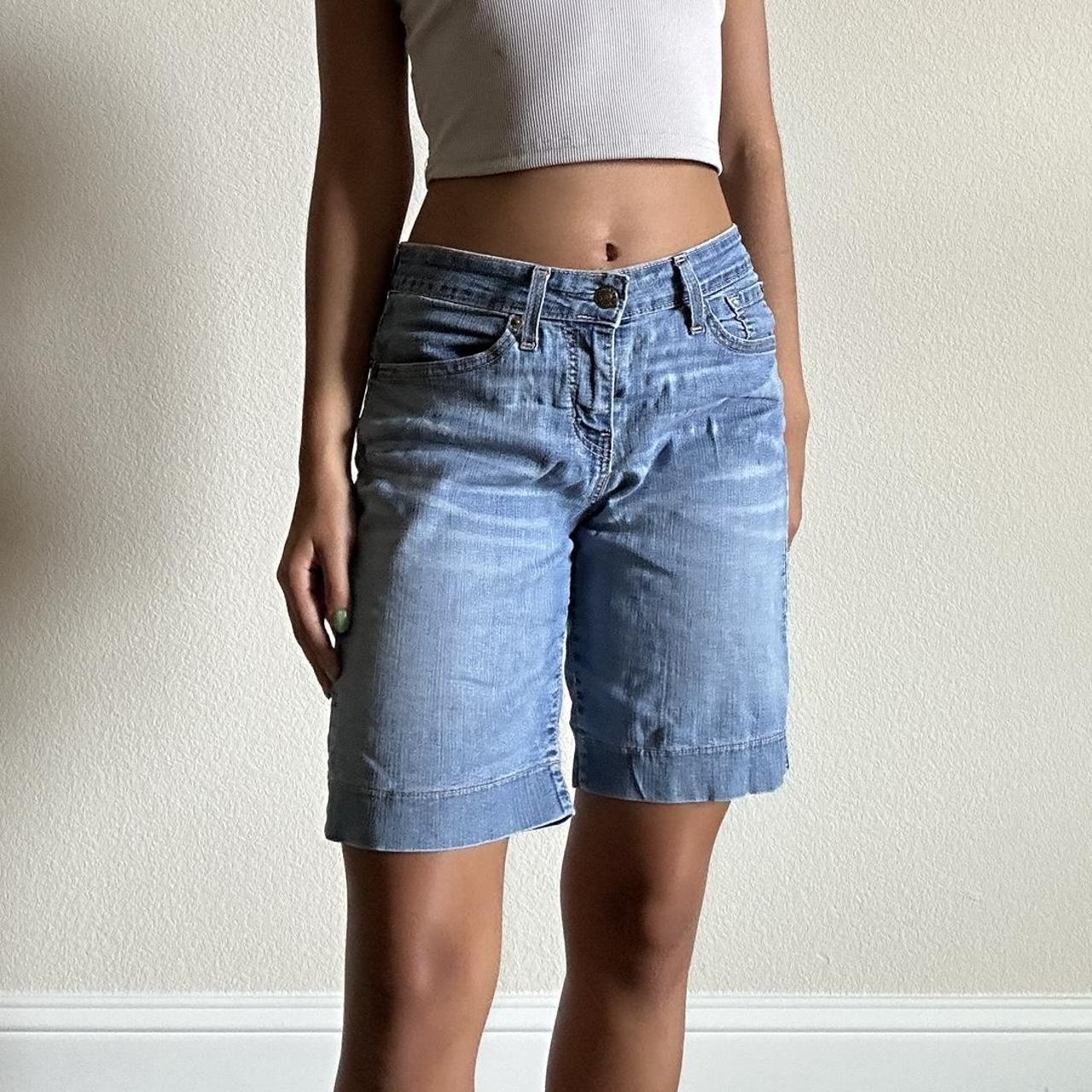 levi’s shorts 🫐 labeled size 10 for reference i’m... - Depop