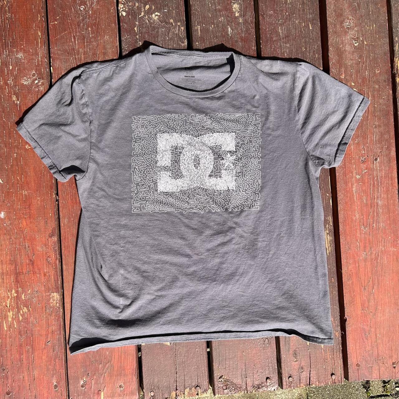 Grey DC tee shirt #dc#y2k#skater - Depop