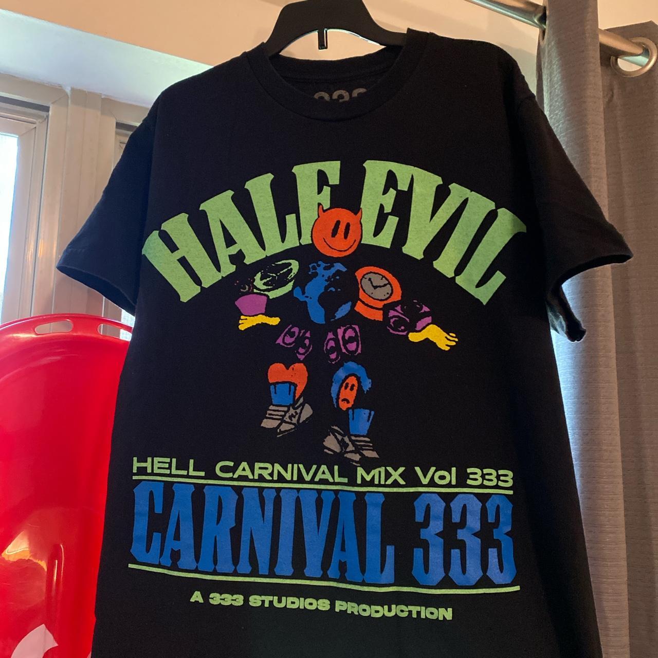 Half Evil Carnival tee Size M - Depop