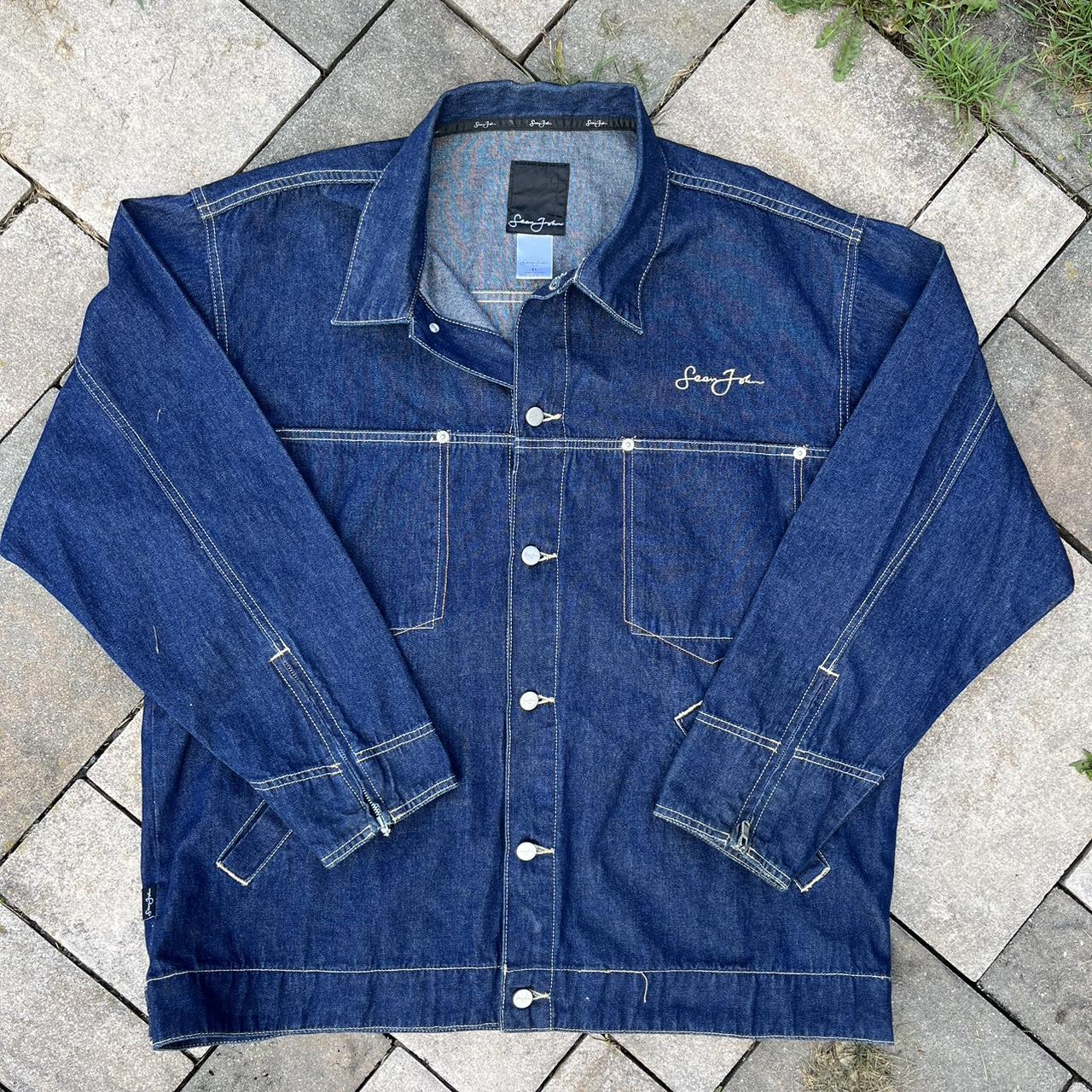 sean john jean jacket size XL - Depop