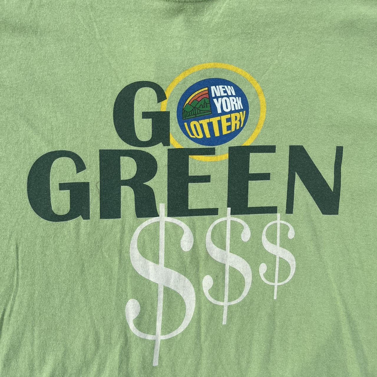 vintage new york lottery shirt size XL - Depop