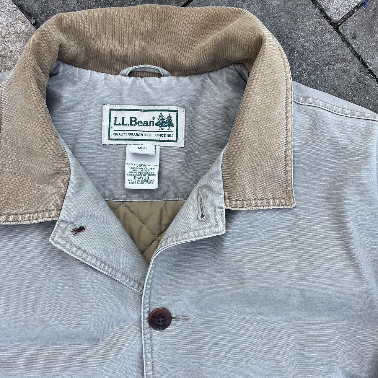 vintage LL.bean chore jacket size L regular... - Depop