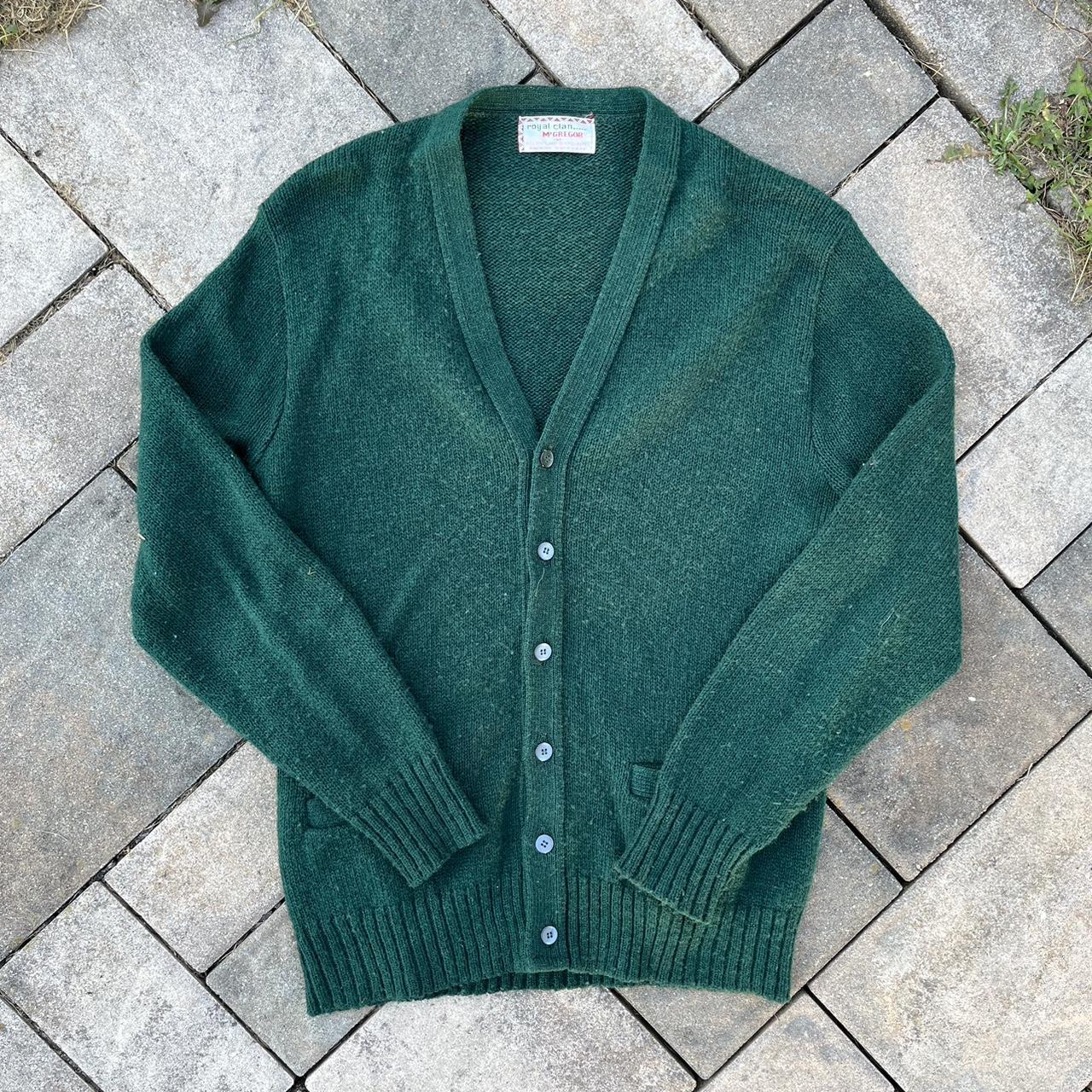 80s mcgregor cardigan size M - Depop