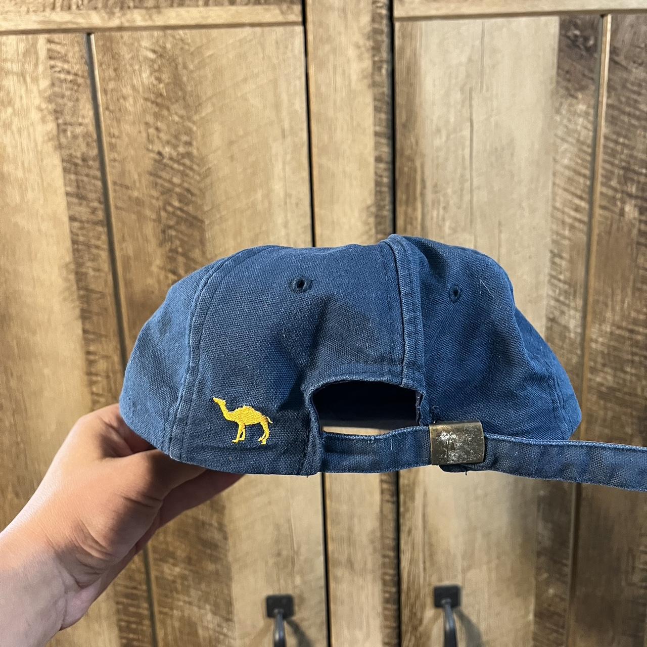 camel hat strap back super dope embroidery - Depop