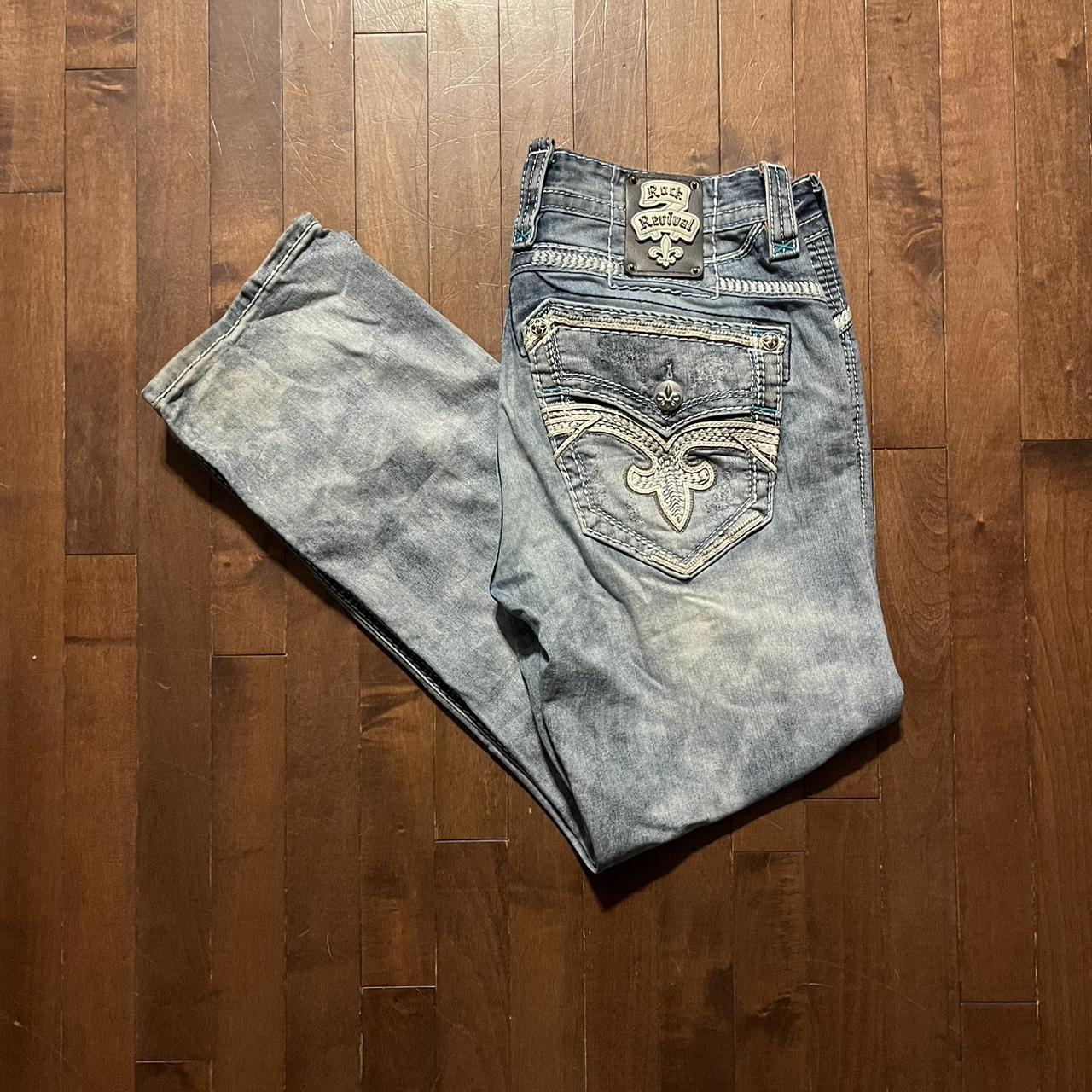 Y2K rock and revival pants size 33 super dope... - Depop