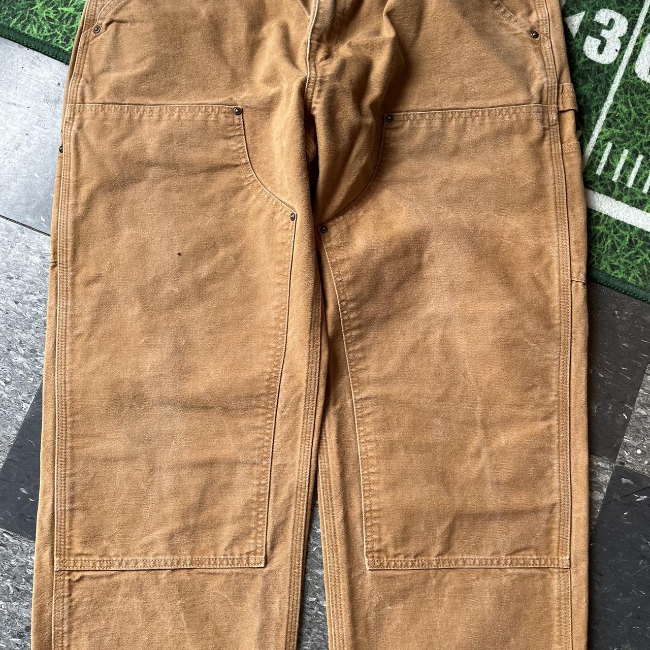 vintage carhartt double knees size 38W 30L super... - Depop