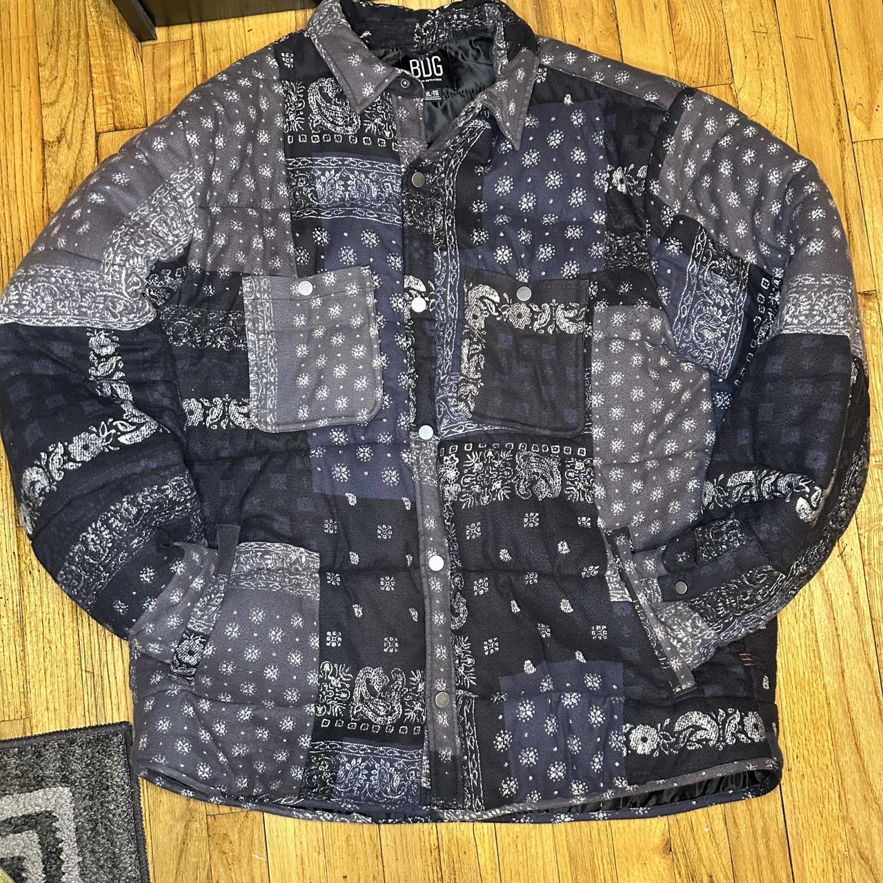 “BDG Navy Blue Camo Jacket” -great condition- -Next... - Depop