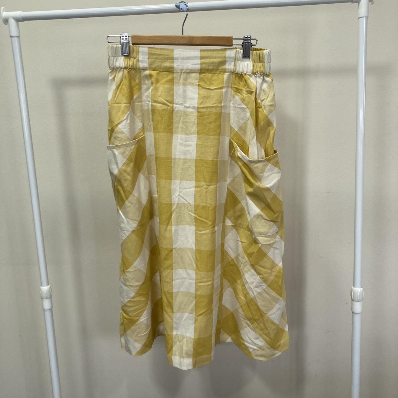 Nancy bird check skirt - $75 Size M Pockets on... - Depop