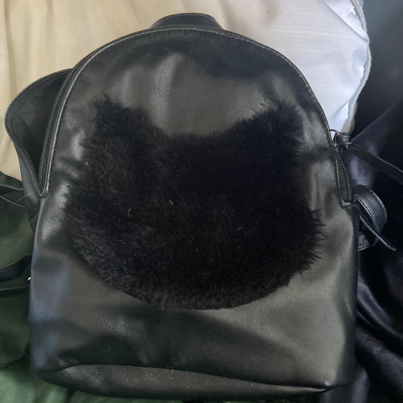 black cat mini backpack y2k cute #y2k #bag #backpack... - Depop