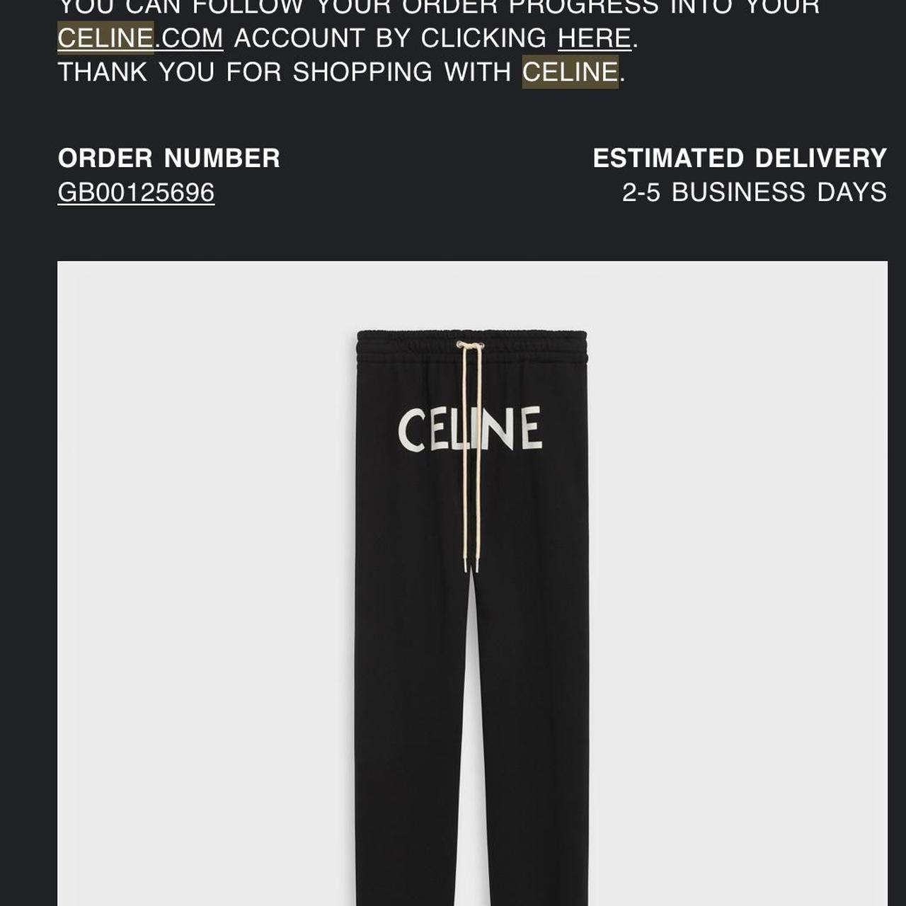 Celine joggers men’s size s Selling because never... - Depop