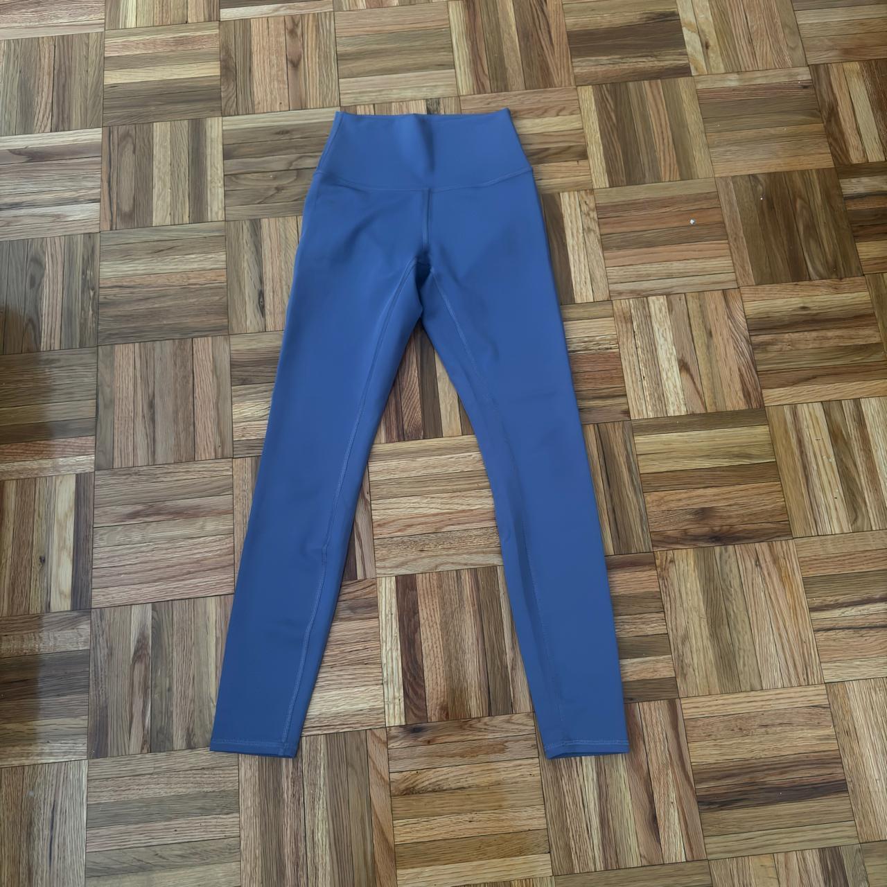 Alo Yoga Infinity Blue 7/8 length Airlift... | Depop