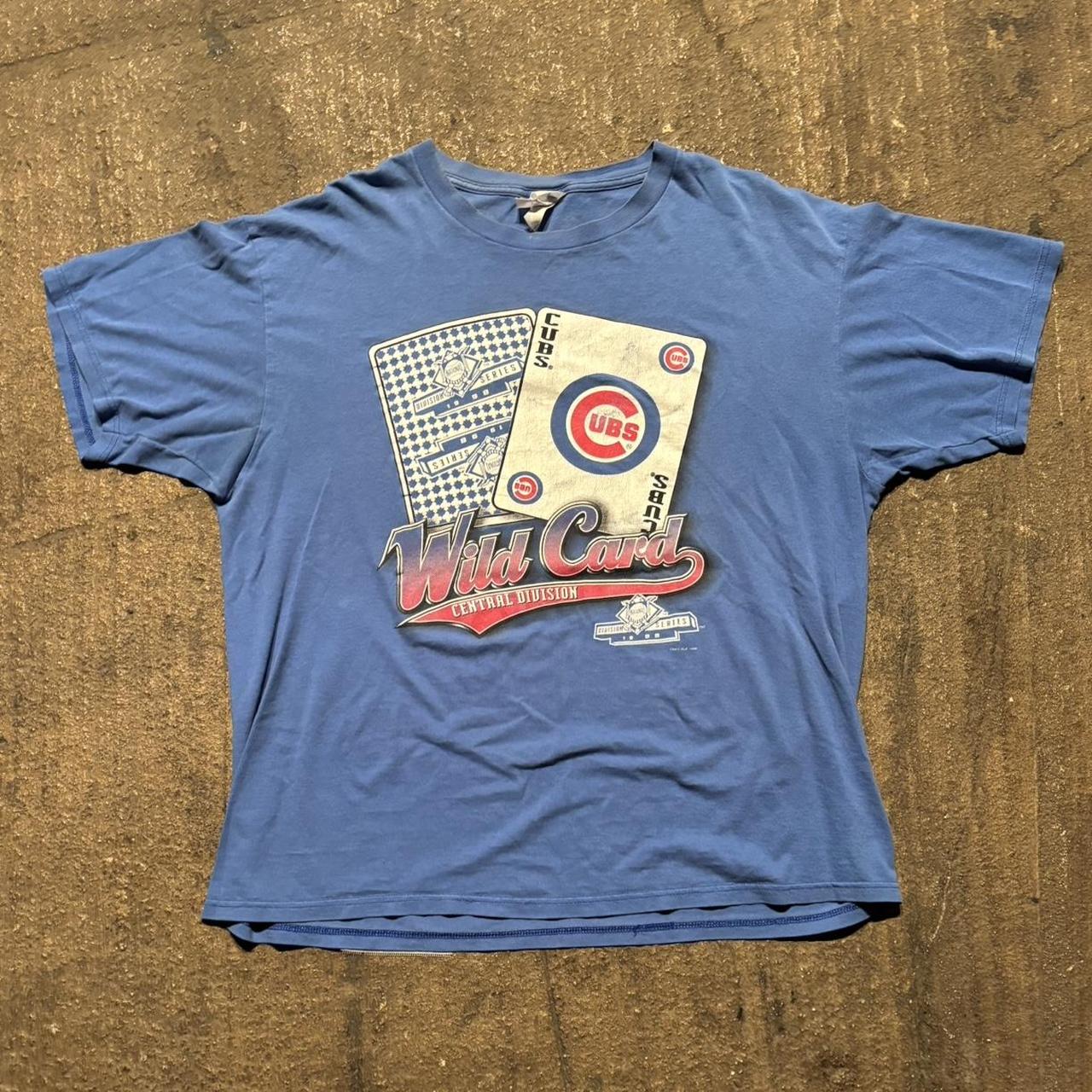 Vintage 90s Chicago Cubs CSA Wild Card Shirt good... | Depop