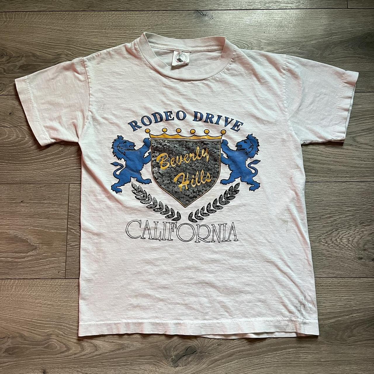 70s Rodeo Drive Beverly Hills California white... - Depop