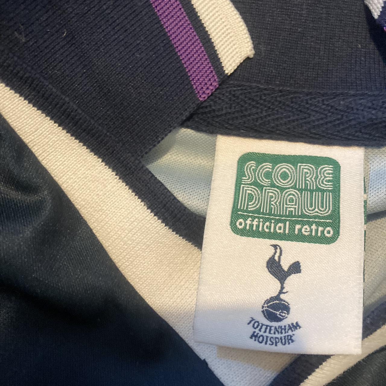 Tottenham score draw retro soccer jersey. Size M... - Depop