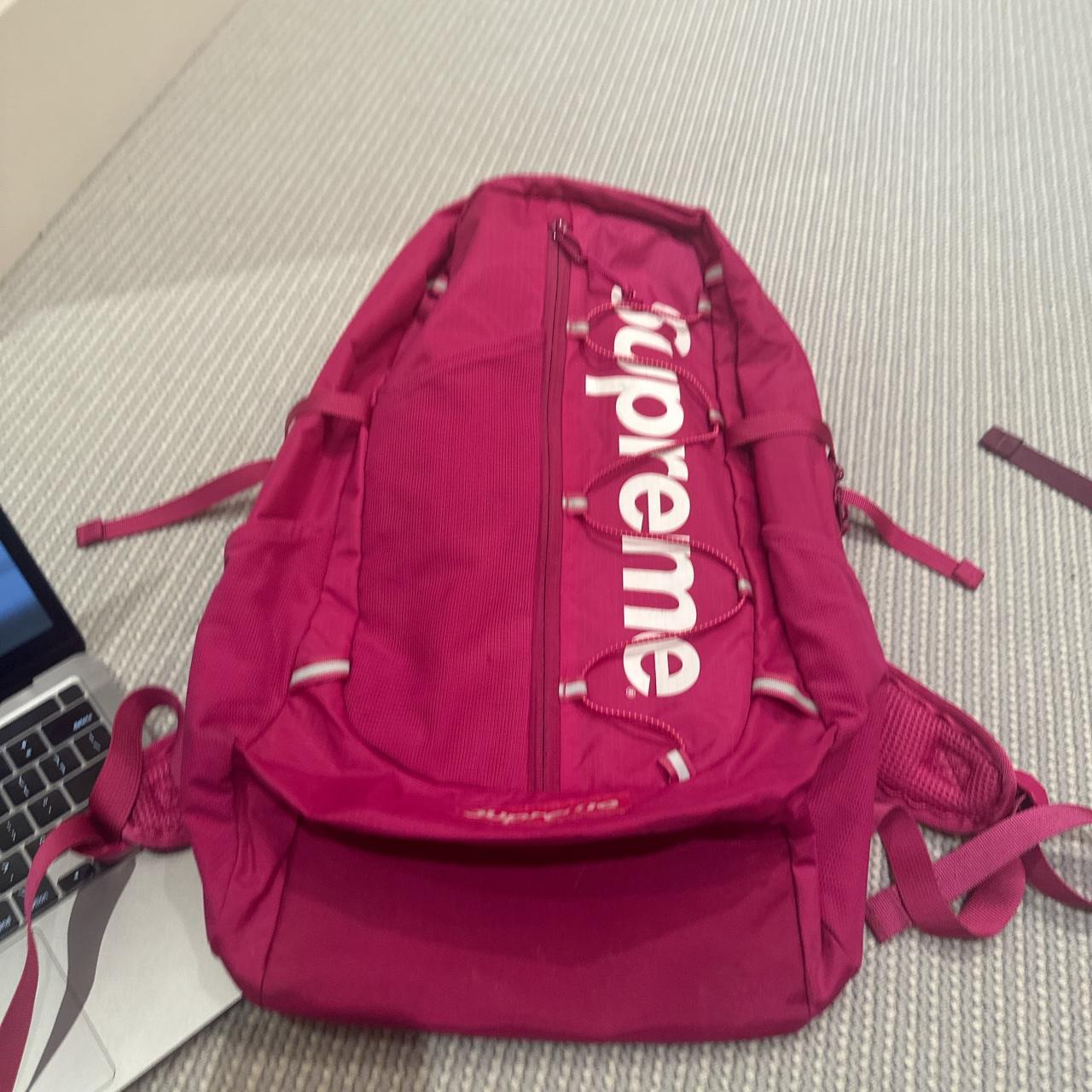 ⚠️DEPOP PAYMENTS ONLY⚠️ pink supreme backpack... - Depop