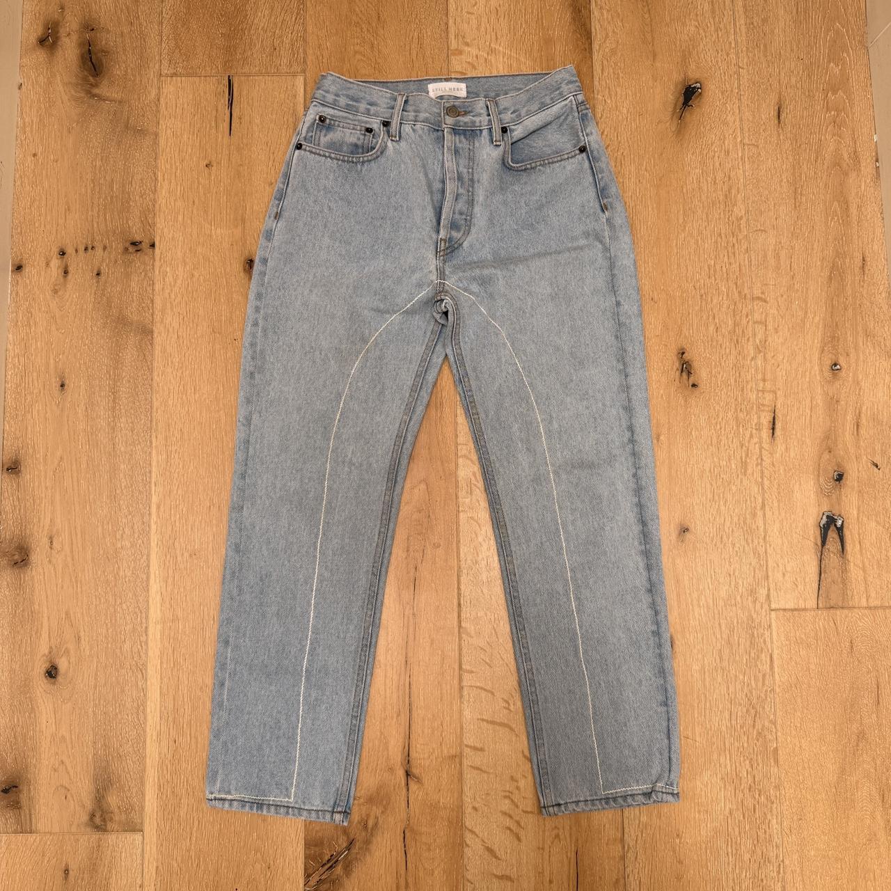 still here new york sand chaps tate jean waist... | Depop