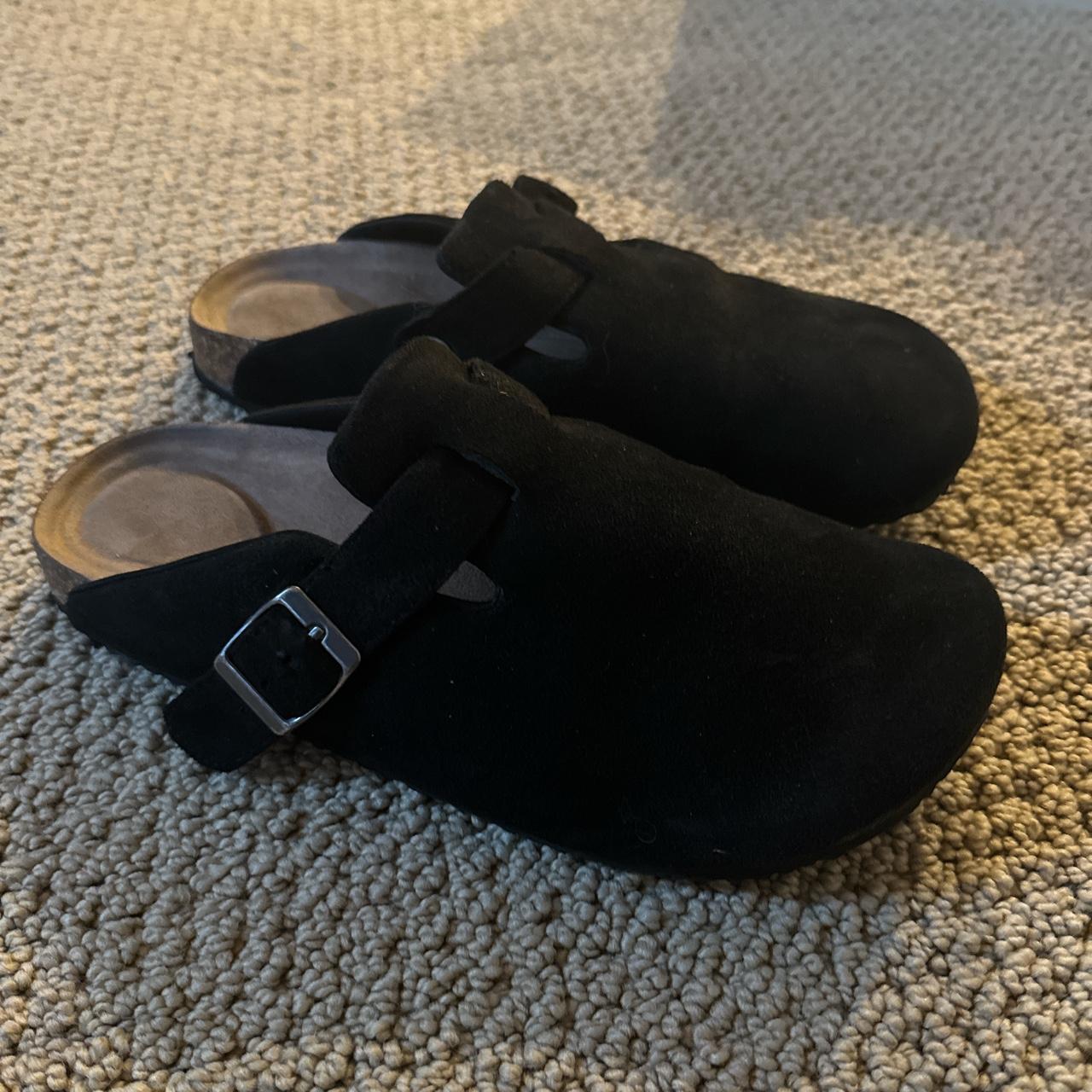 BLACK KNOCK-OFF BIRK CLOGS Women’s 7 Send... - Depop