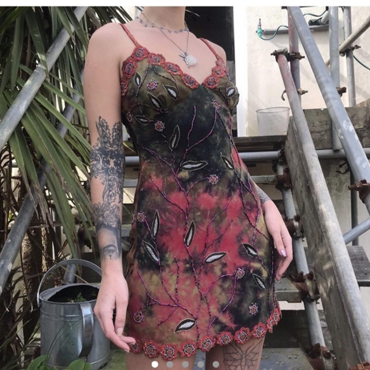 stunning tie dye heading dress !! (previous sellers... | Depop