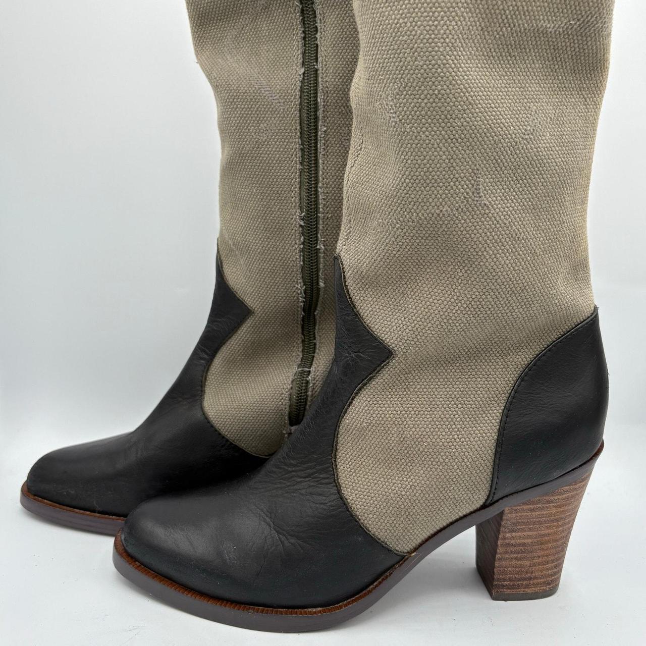 Faryl Robin for Free People Tall Boots in Tan and... | Depop