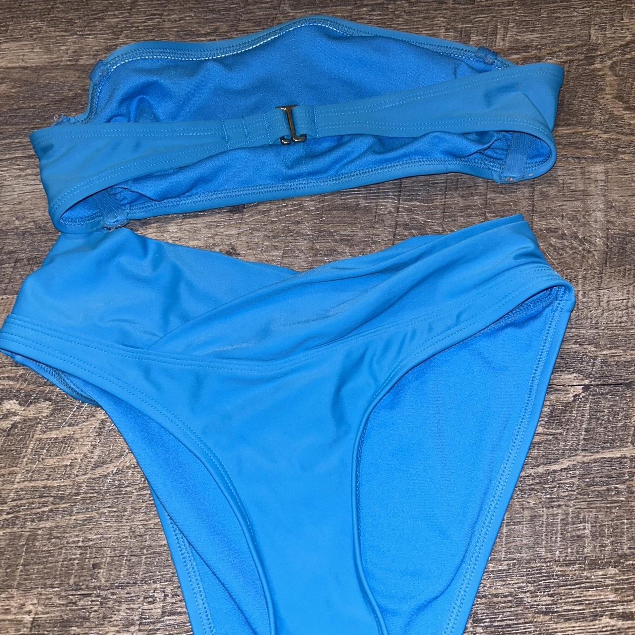 Target blue swimsuit xs - Depop