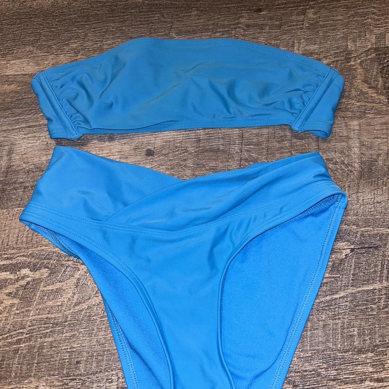 Target blue swimsuit xs - Depop