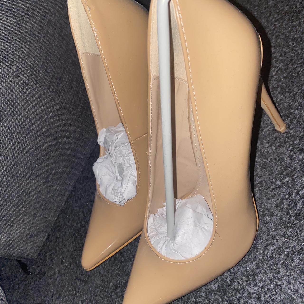 Pretty little thing nude heels Brand new , without... - Depop