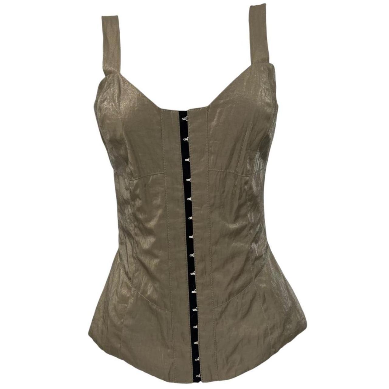 Corset Cami Top Gorgeous true vintage cream / tan... - Depop