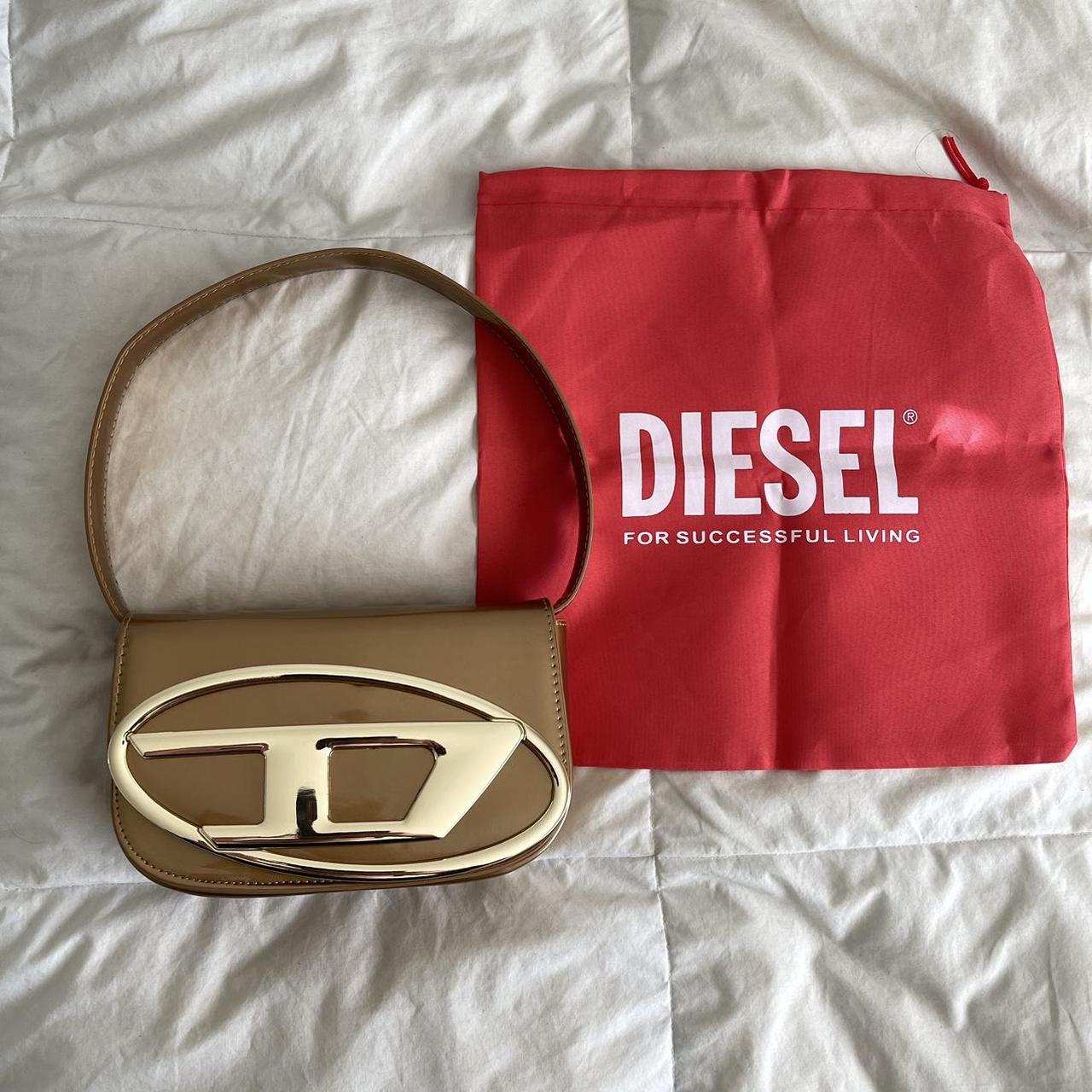 Metallic bronze diesel 1DR shoulder bag comes with... - Depop