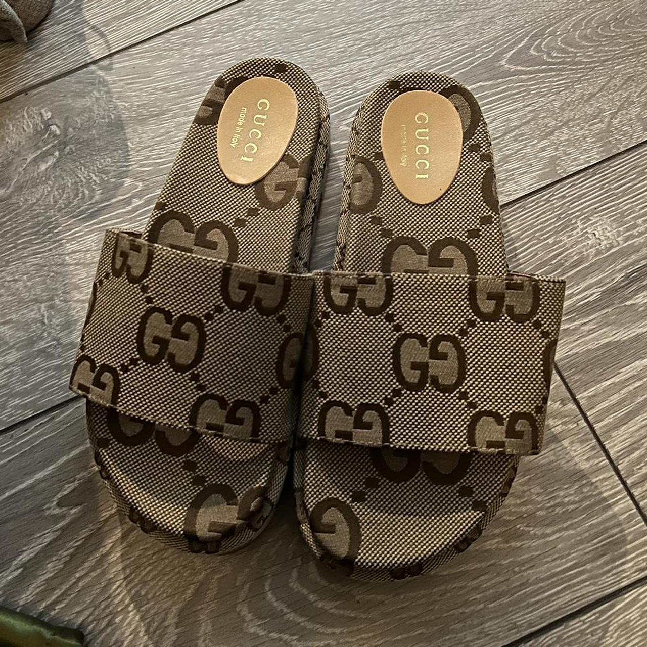 Brand new GG platform slides Size 5 - Depop