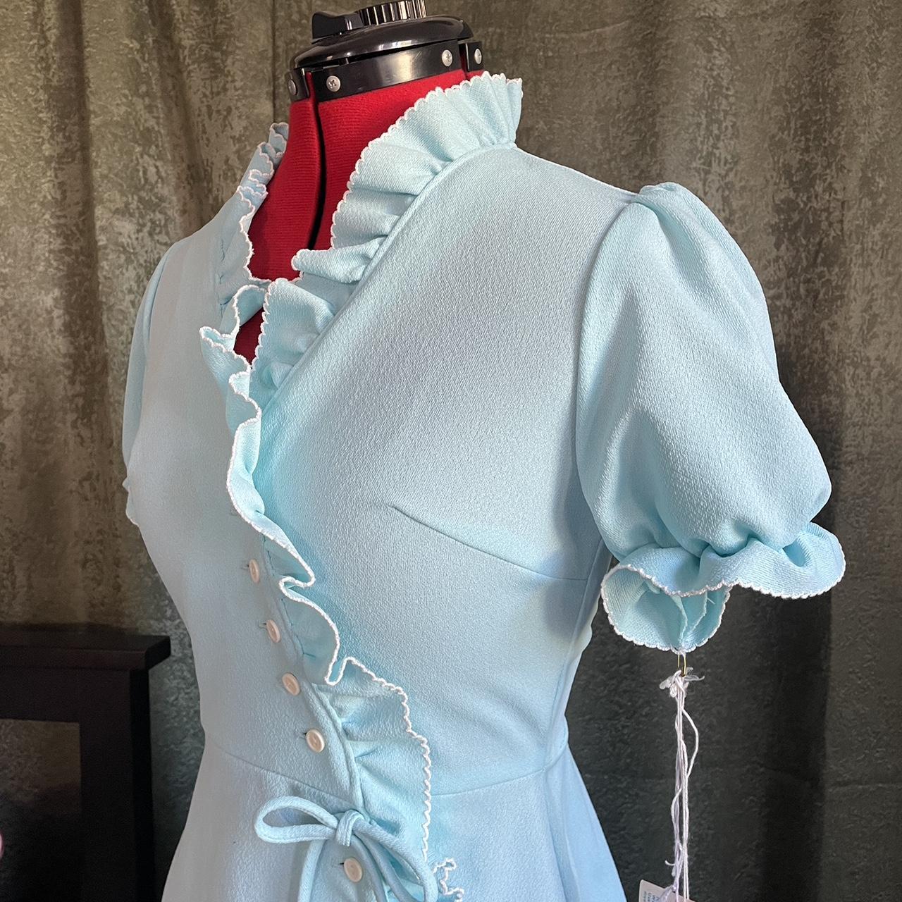 Baby blue ruffled wrap dress 🦋🌨️ - • About her:... - Depop