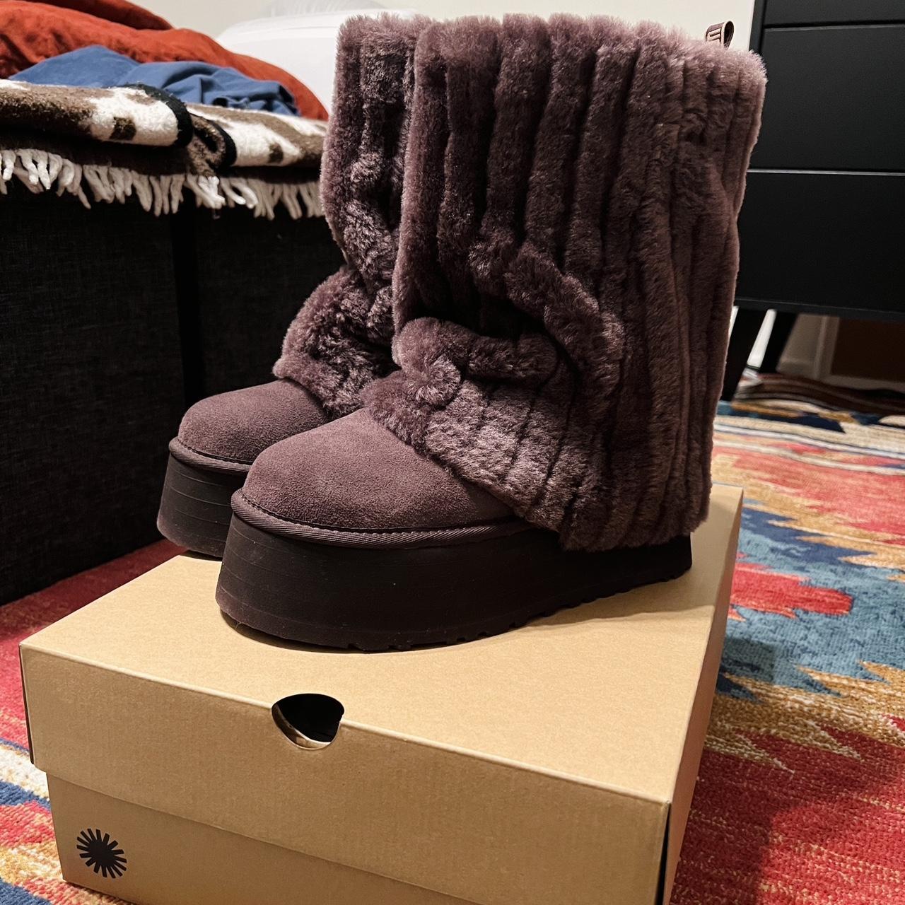 UGG Classic Short Sherpa Corduroy platform boots ... - Depop