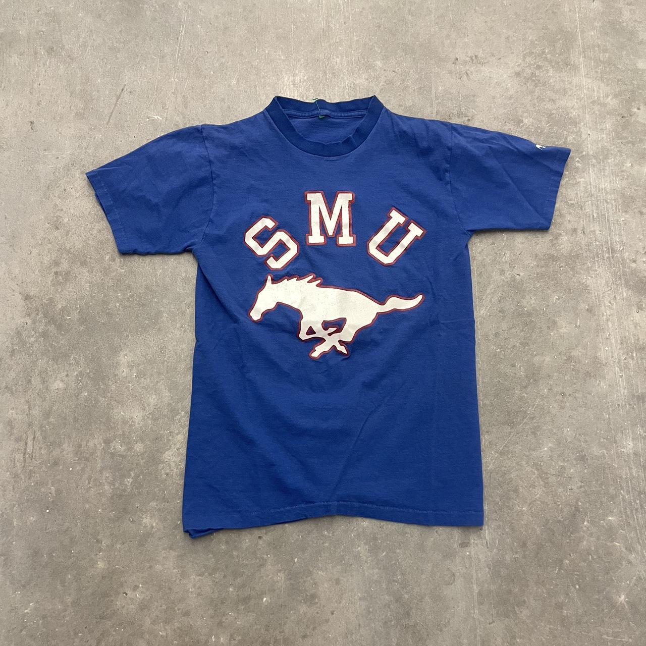 Vintage smu mustangs shirt. This vintage smu shirt... - Depop