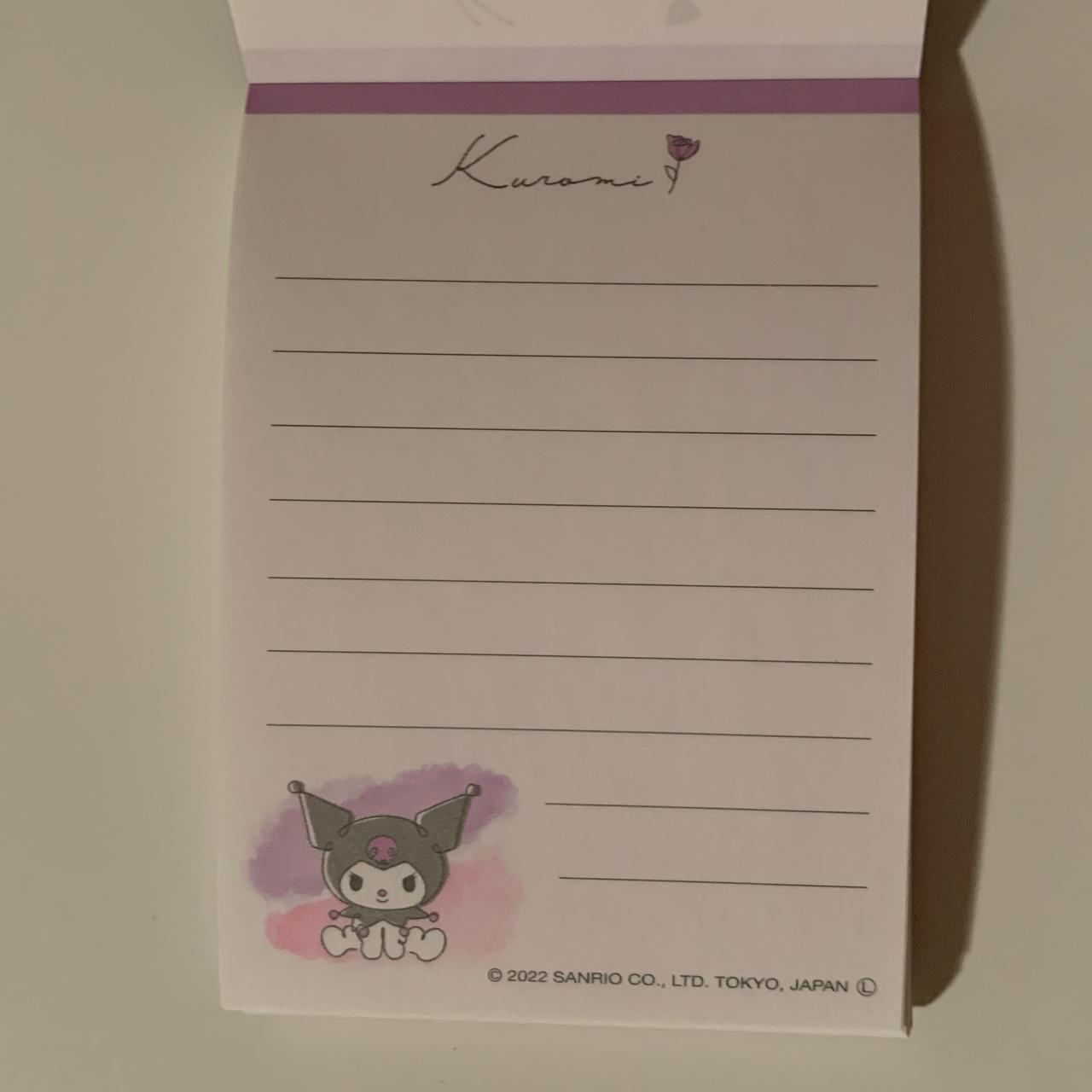 sanrio kuromi notepad official new! info: two... - Depop
