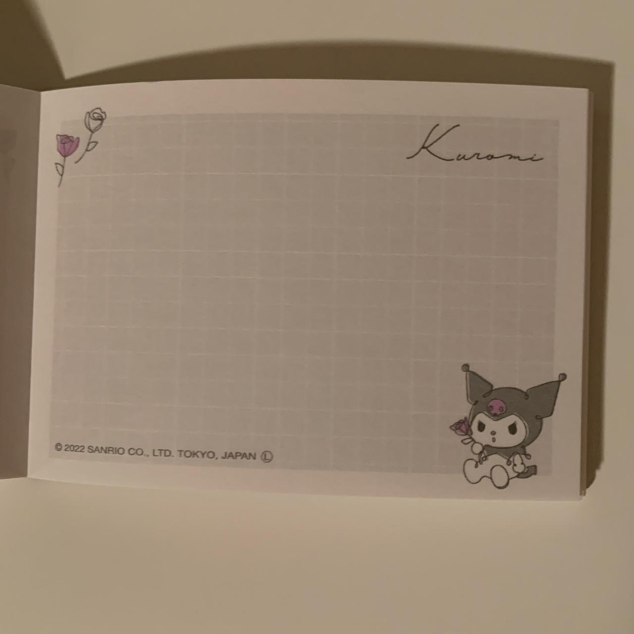 sanrio kuromi notepad official new! info: two... - Depop