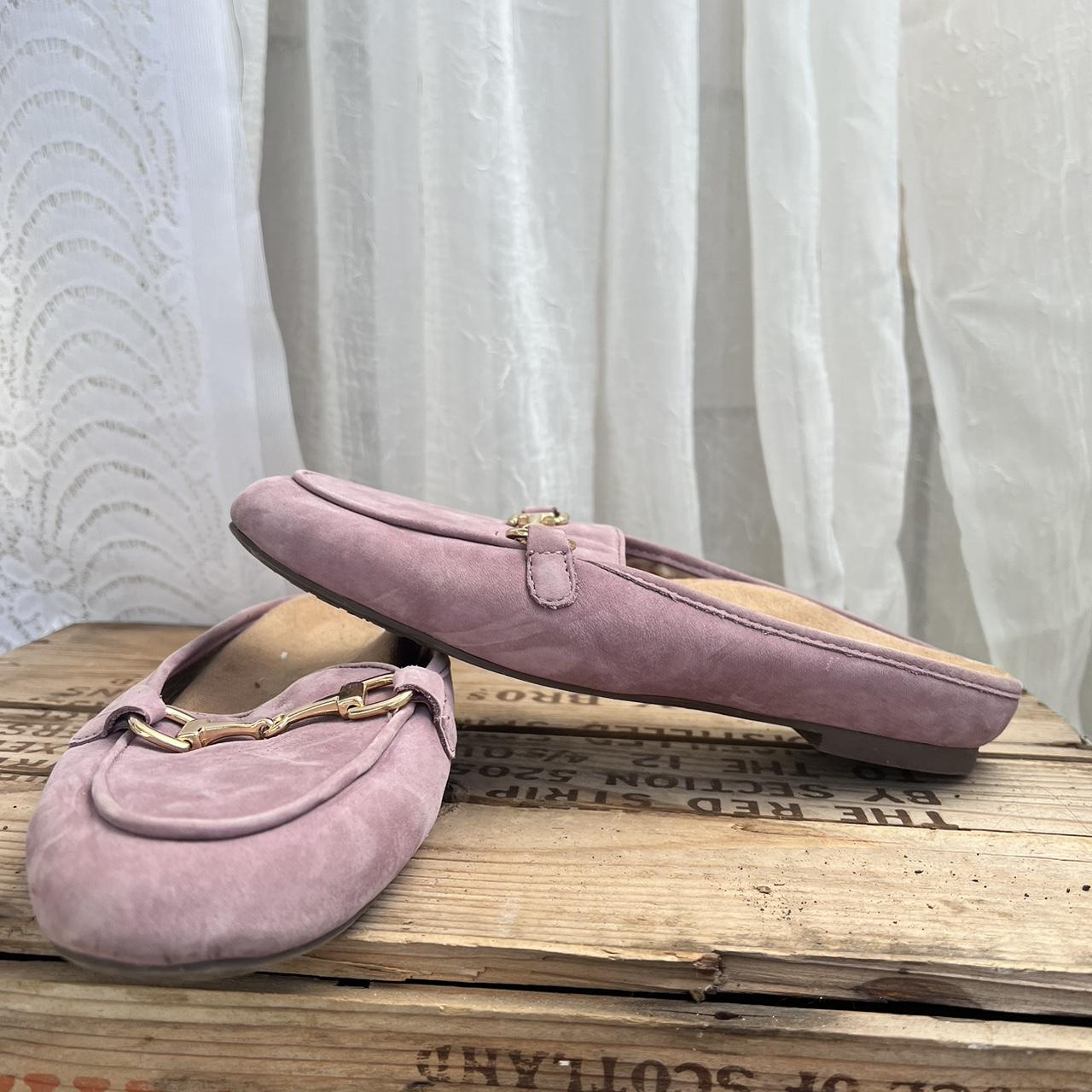 Vionic Light Pink Buckle Slides Super Comfy Gold Depop