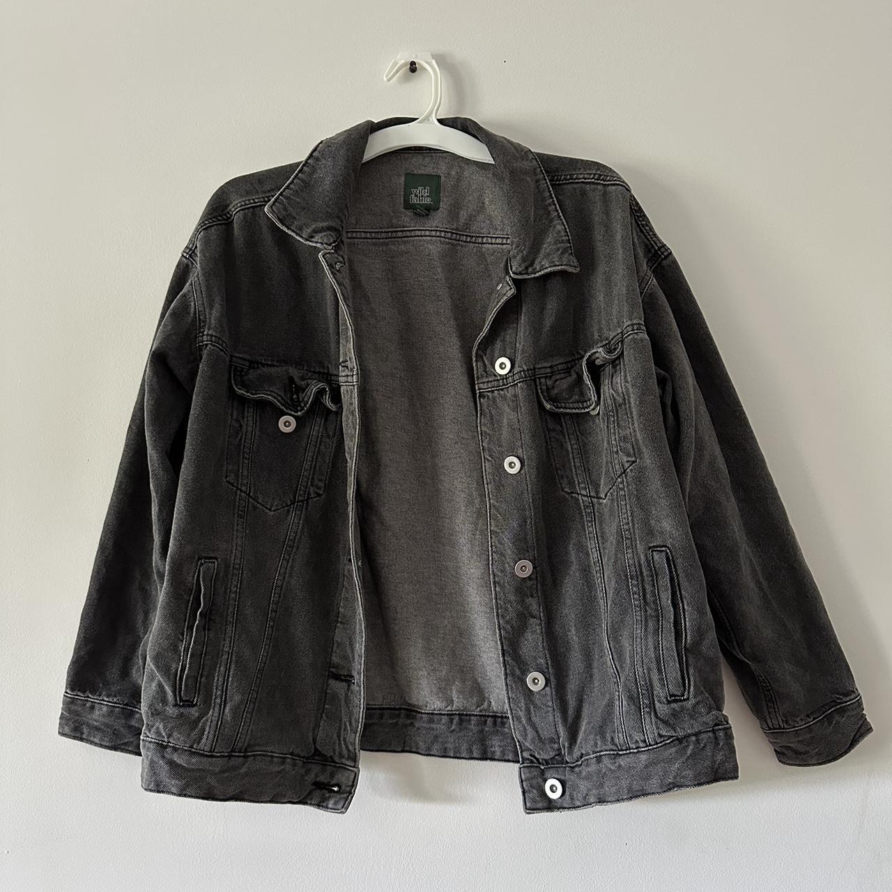 Wild Fable black denim jacket - size small - worn... - Depop