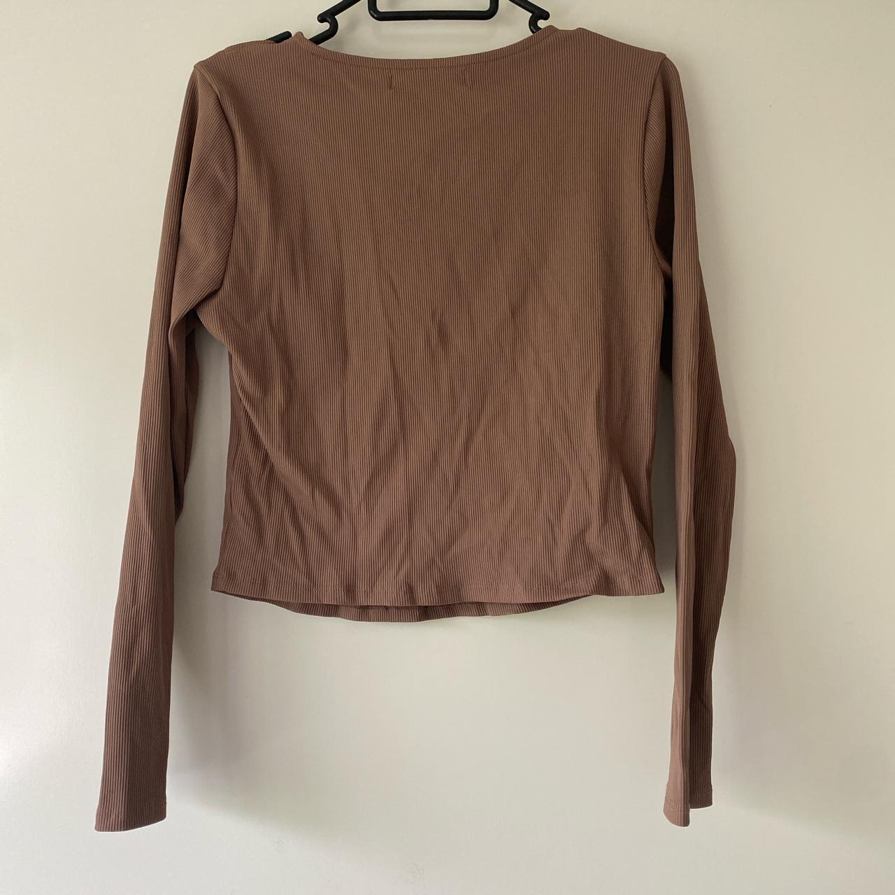 Supre- Elliot layered cut out top. Colour- Choc... - Depop