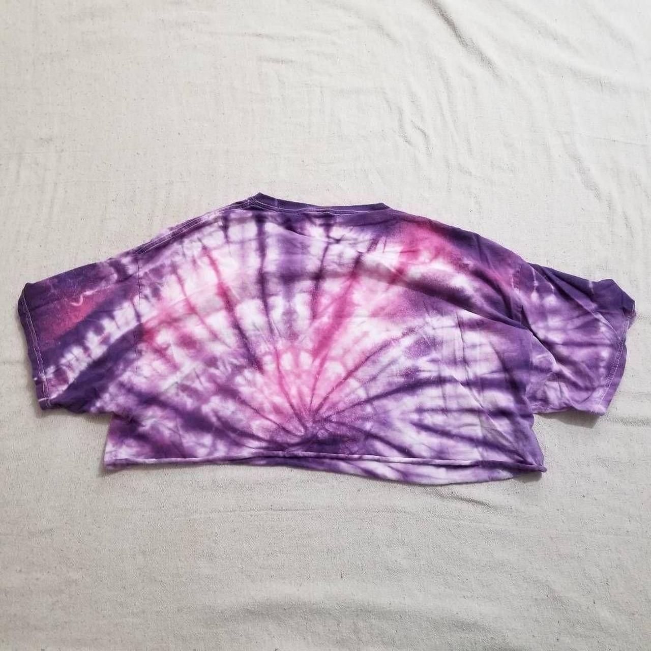Brand: MTV purple tie dye crop top t shirt sz XL... - Depop
