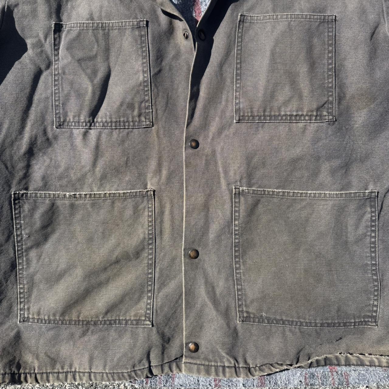Vintage Grey Button Up Jacket 🧥 “A worn distressed... | Depop
