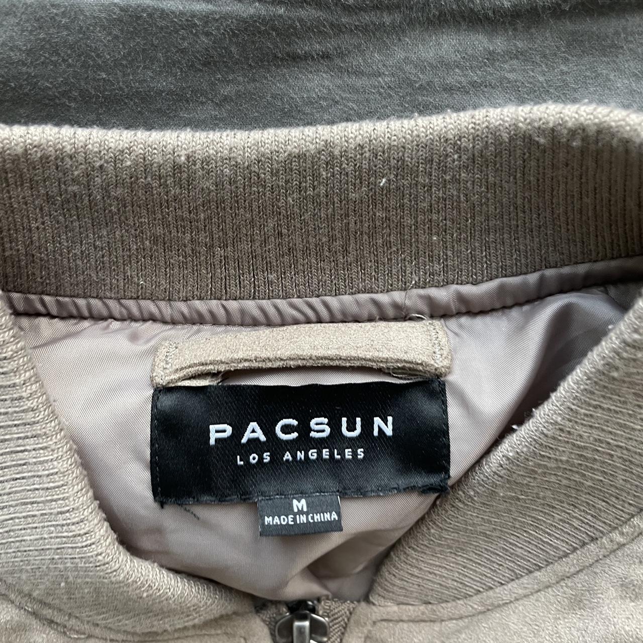 Pacsun beige jacket bomber Lighly worn - Depop