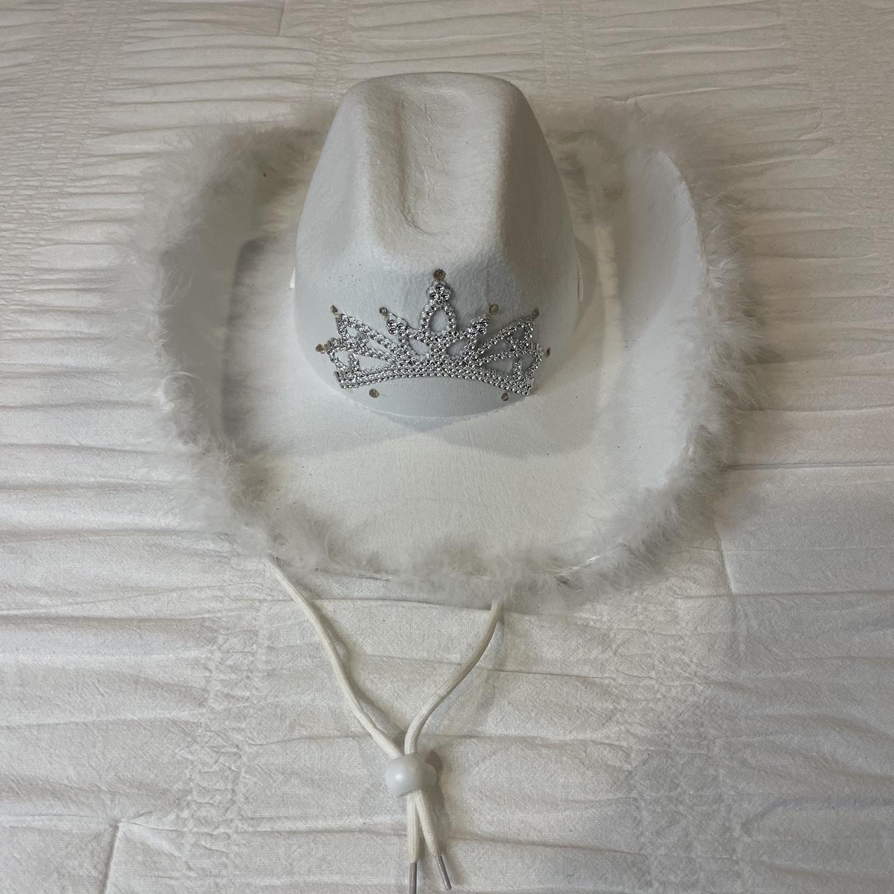 white light up cowboy hat! super cute - different... - Depop