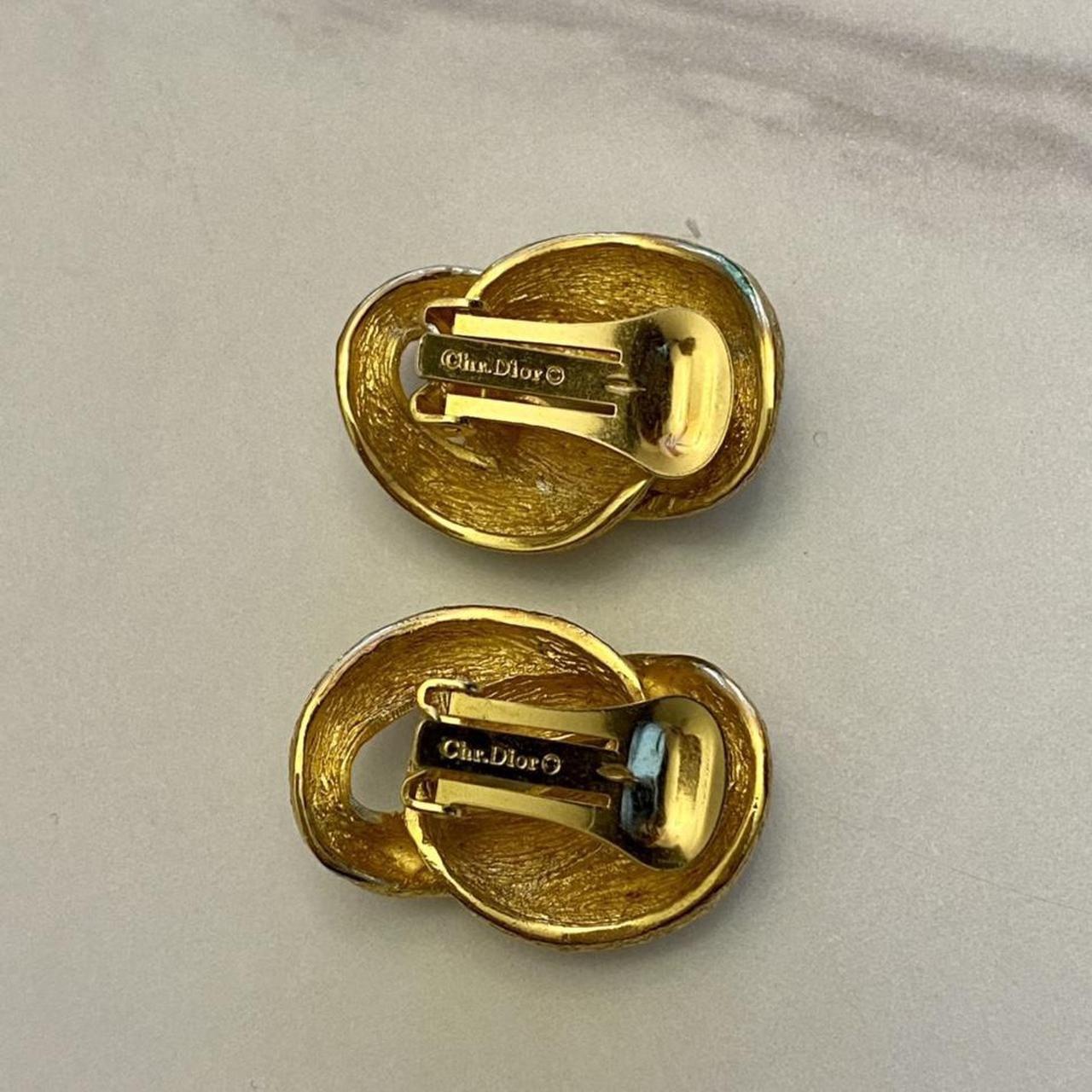 RARE Vintage Christian Dior Vintage Textured Gold... - Depop