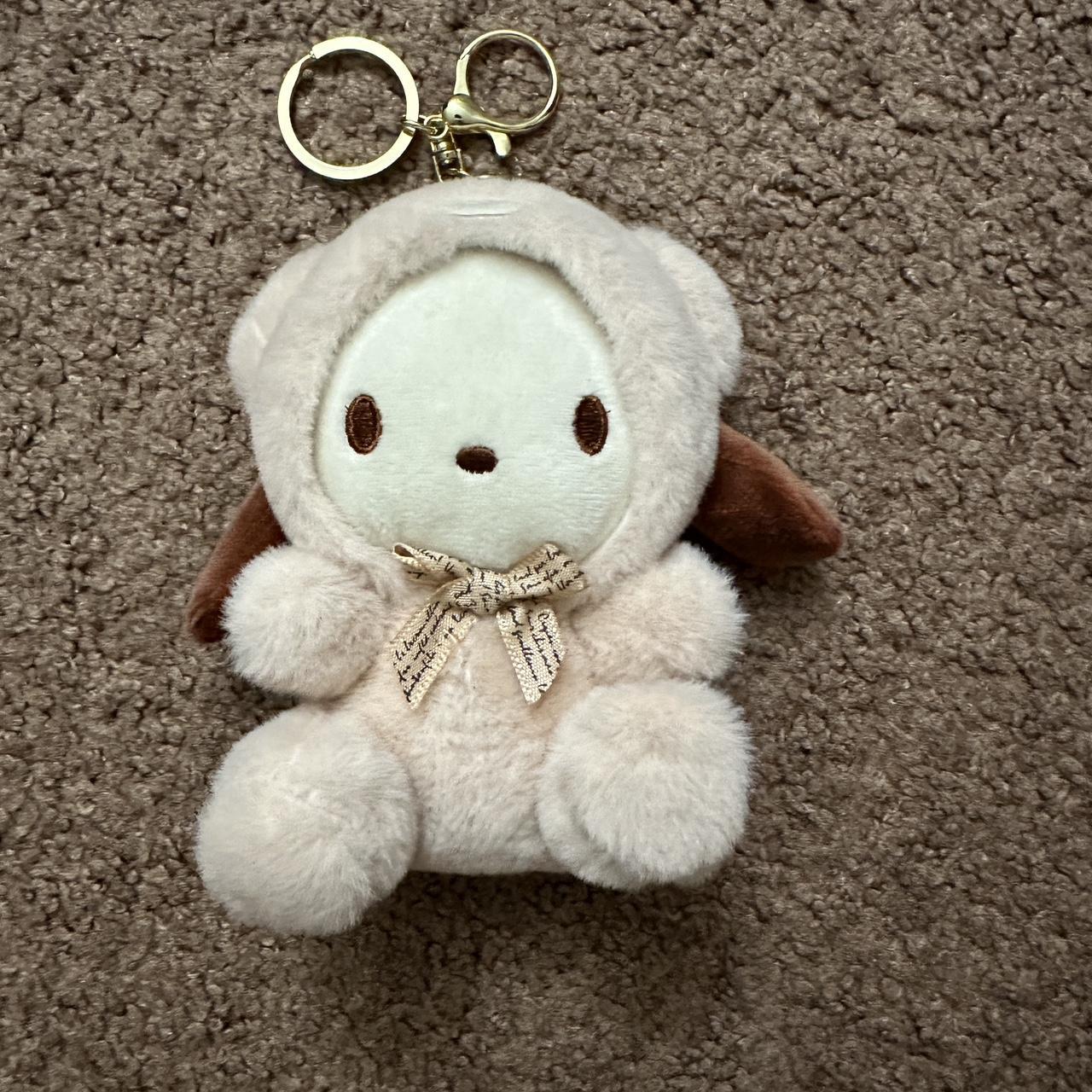 pink plushie keychain no flaws #vintage... - Depop