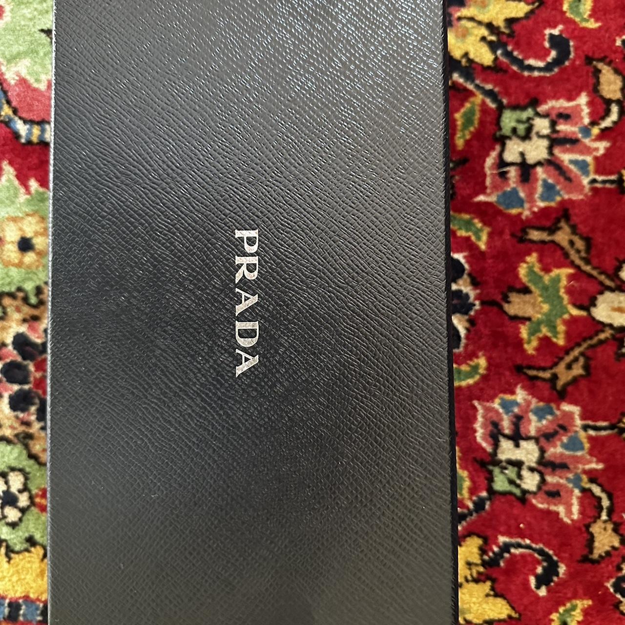 Prada wallet box. Great for organizing or using as a... - Depop