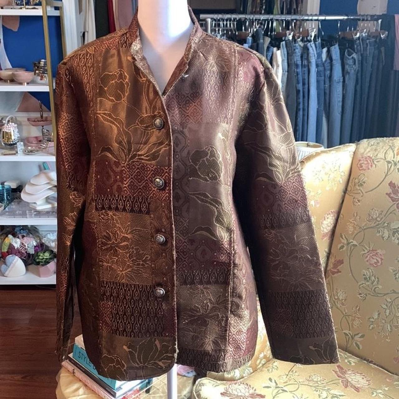 Brown and cold tapestry jacket Obsessed with the... - Depop
