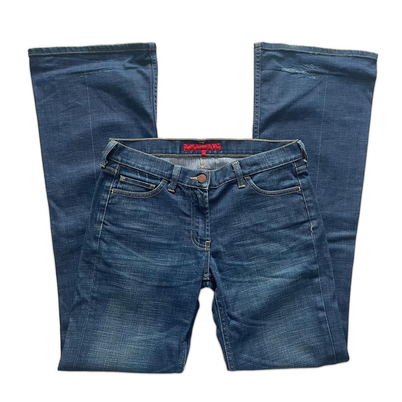 fcuk French connection denim jeans vintage flared... - Depop